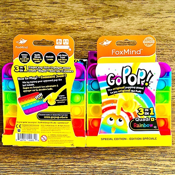 FoxMind | Toys | Go Pop Special Edition Fidget Toys Popping Games Unisex Nwtb | Poshmark